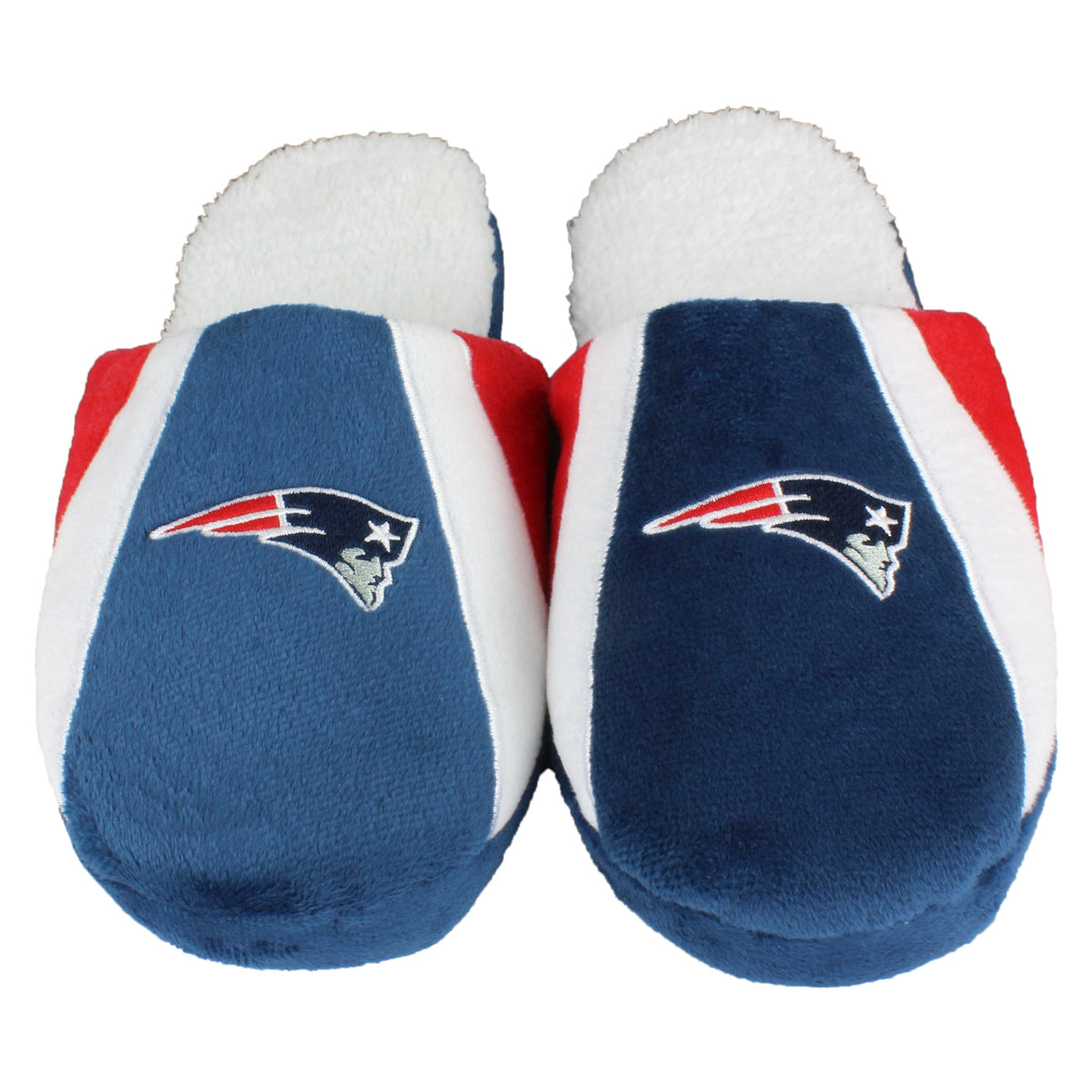 New England Patriots Sherpa Slide Slipper – Comfy Feet Slippers