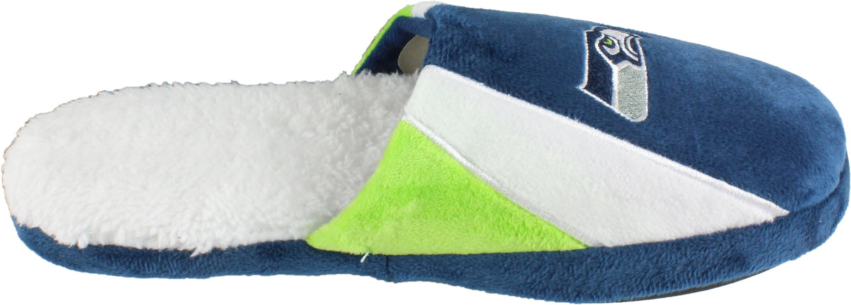 Seattle Seahawks Sherpa Slide Slipper – Comfy Feet Slippers