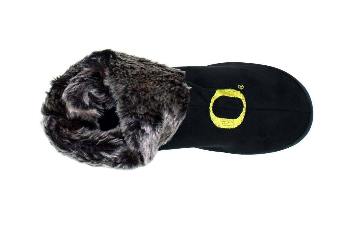 Oregon Ducks Faux Sheepskin Furry Top Indoor/Outdoor Slippers – Comfy ...
